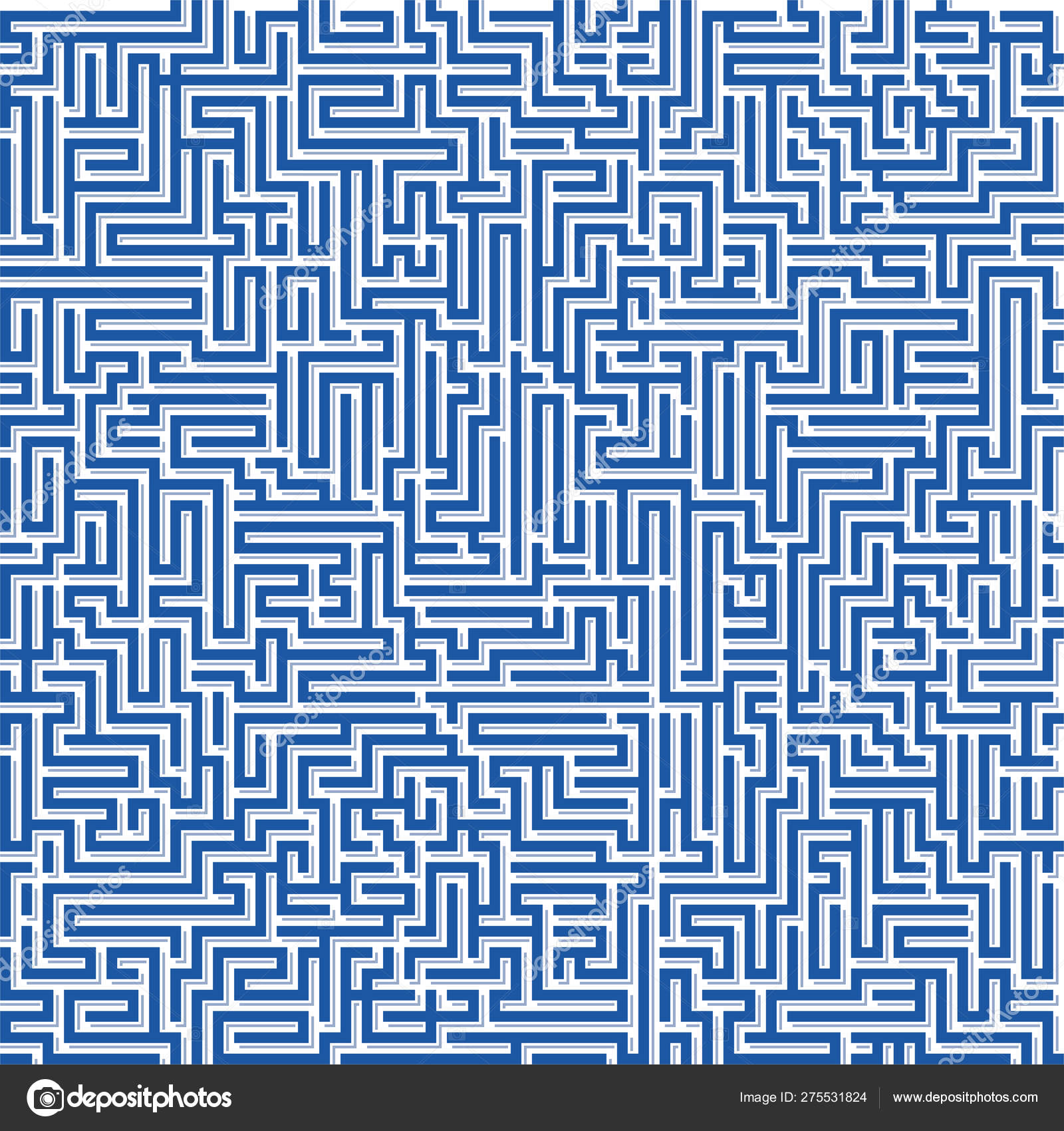 Seamless labyrinth texture. Geometric straight brain forms. Stock ...