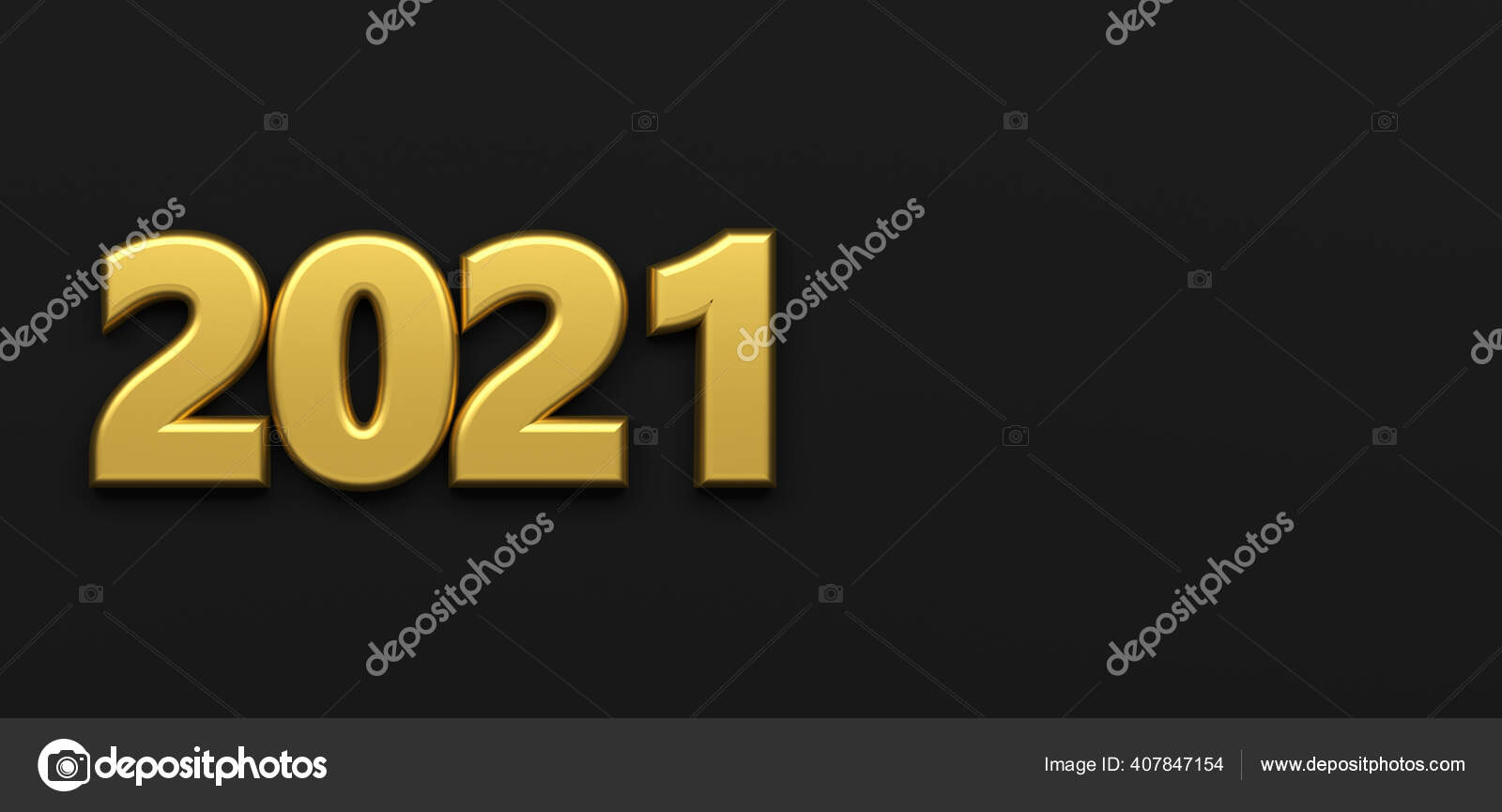 New Year 2021 Numbers Graphic Element Front Background Illustration ...