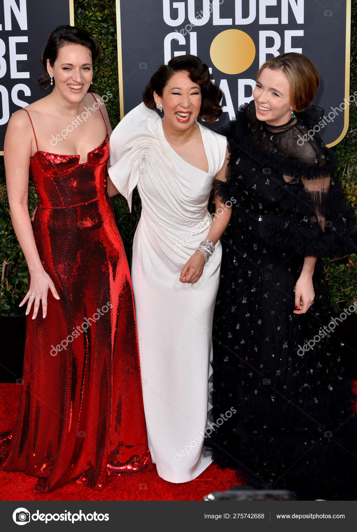 Phoebe Waller-Bridge, Sandra Oh & Jodie Comer — Foto editorial de stock ... Phoebe Waller-Bridge, Sandra Oh & Jodie Comer — Foto editorial de stock ...