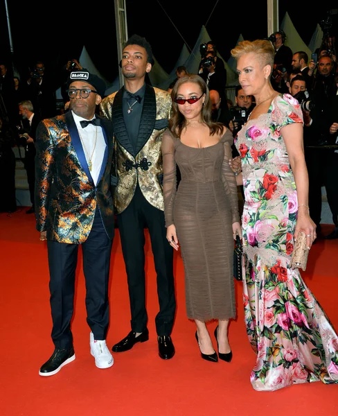 Spike Lee, wife Tonya Lewis Lee & children Satchel Lee & Jackson Lee ...