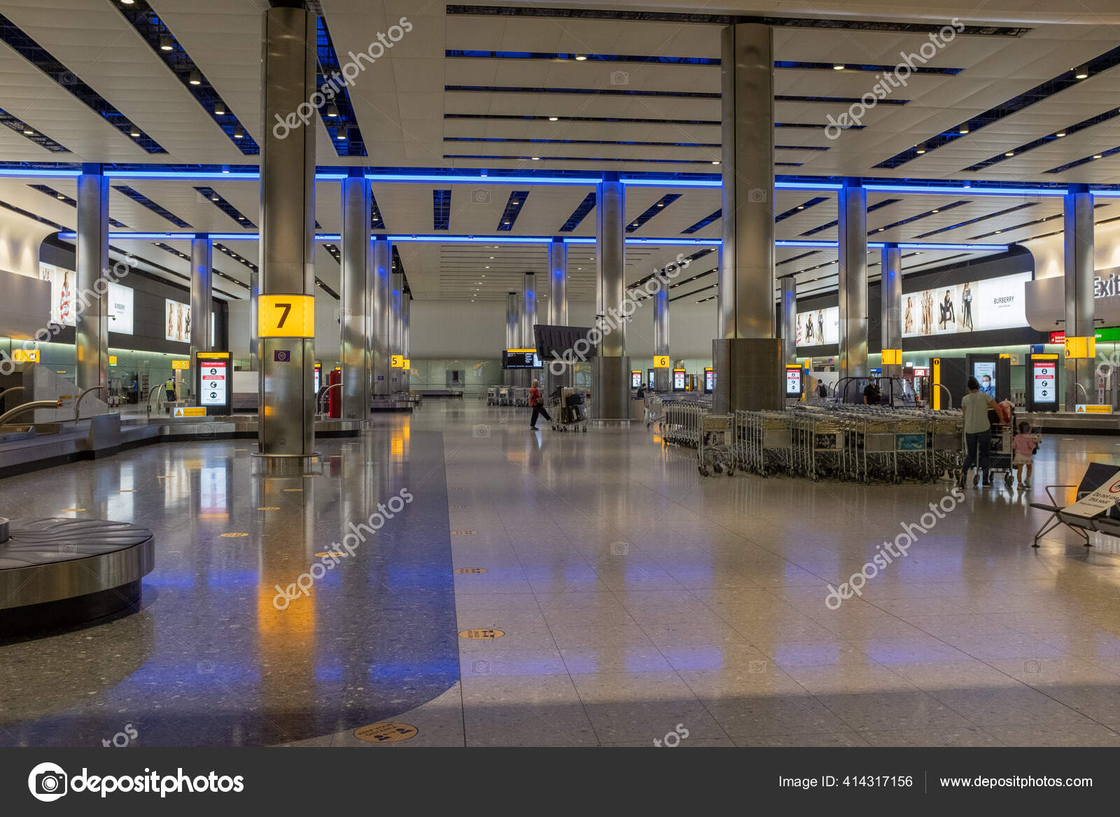 Very Empty Heathrow Airport Terminal Due Travel Restrictions Result ...