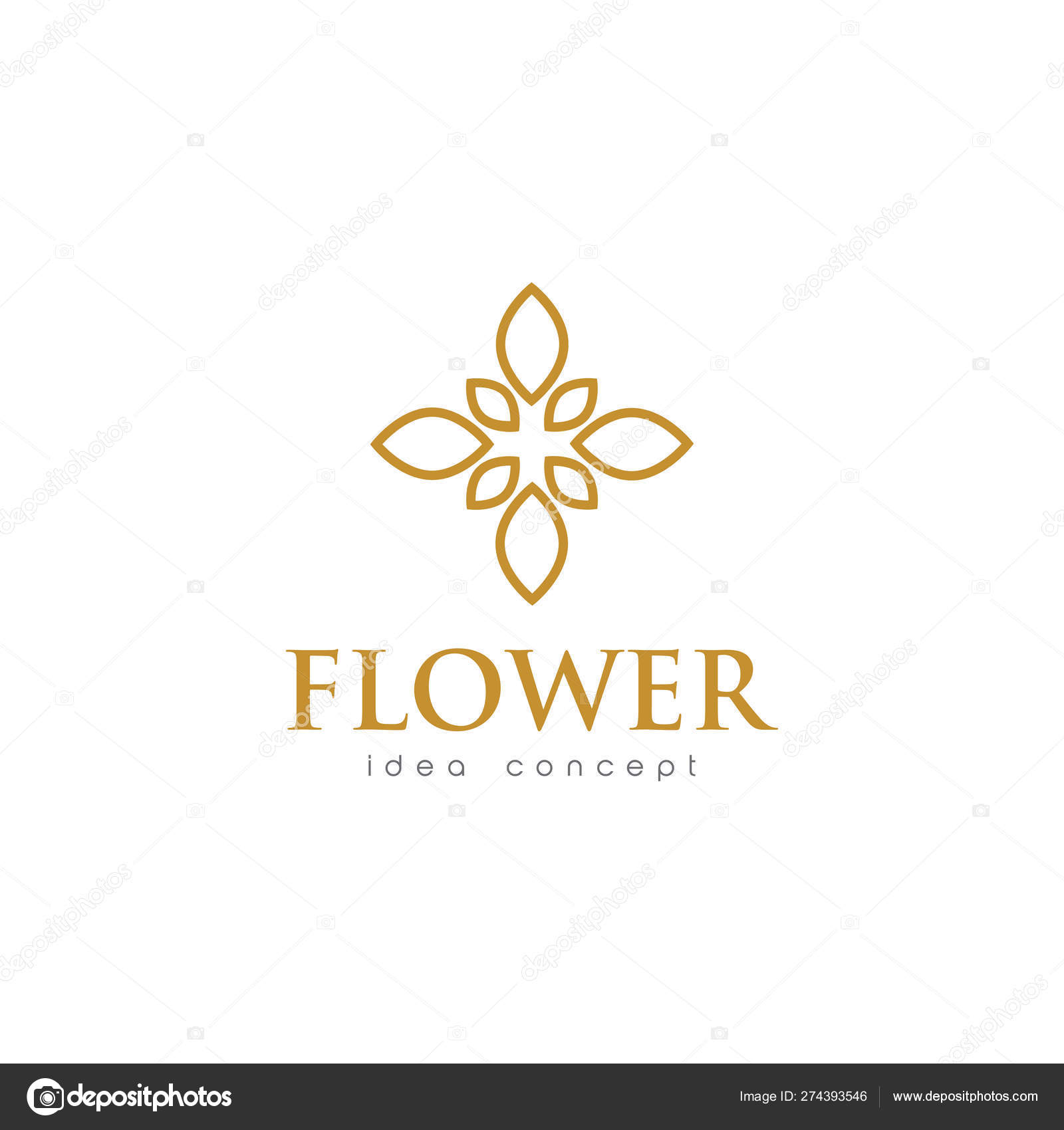 Creative Flower Concept Logo Design Template Stock Vector by ©Lovoos5 ...
