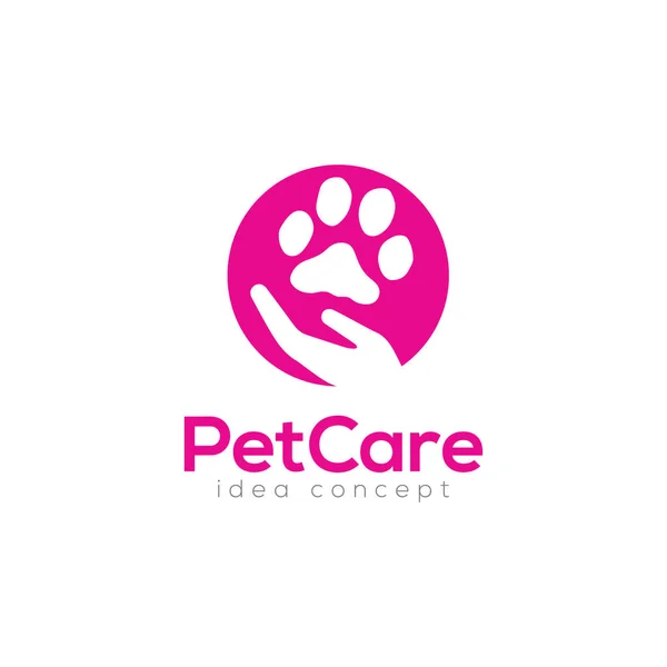 Creative Pet Care Concept Logo Design Template Stock Vector Image by ...