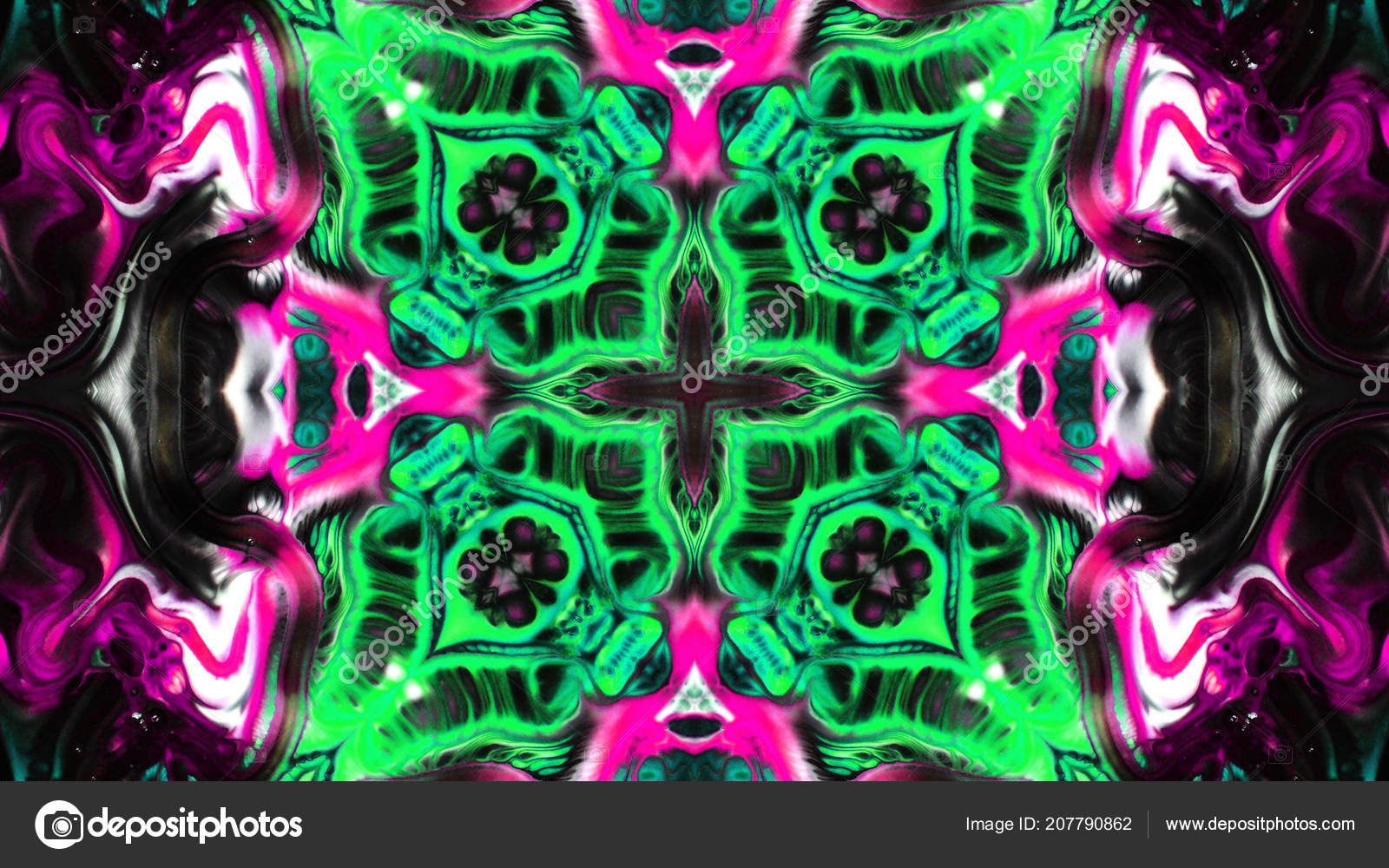 Abstract Paint Brush Ink Explode Spread Smooth Concept Symmetric ...