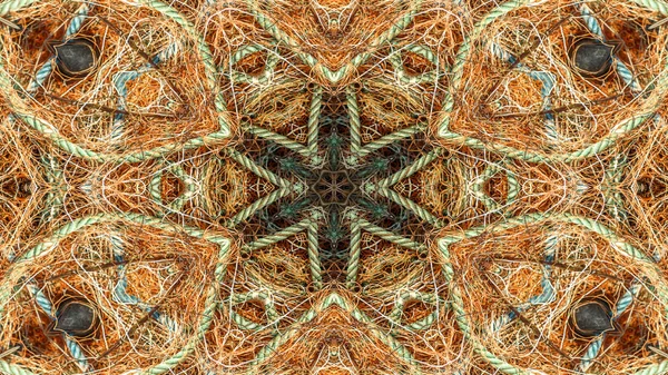 Abstract Fishnet and Fishing Lines Concept Symmetric Pattern Ornamental ...