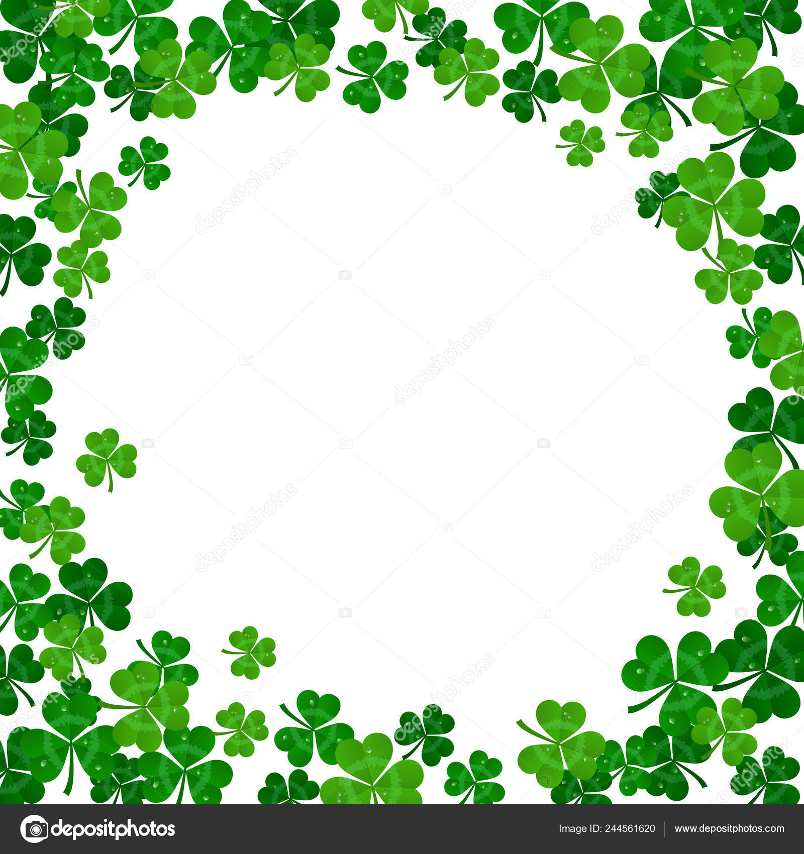 Shamrock Border Vector