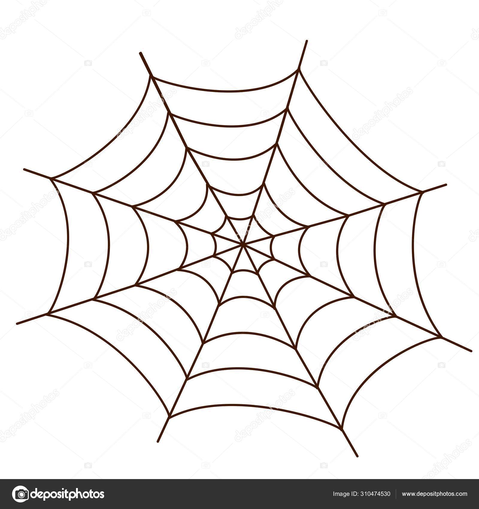 Tela tejida de araña, hermosa y delicada Vector de stock #310474530 de ...