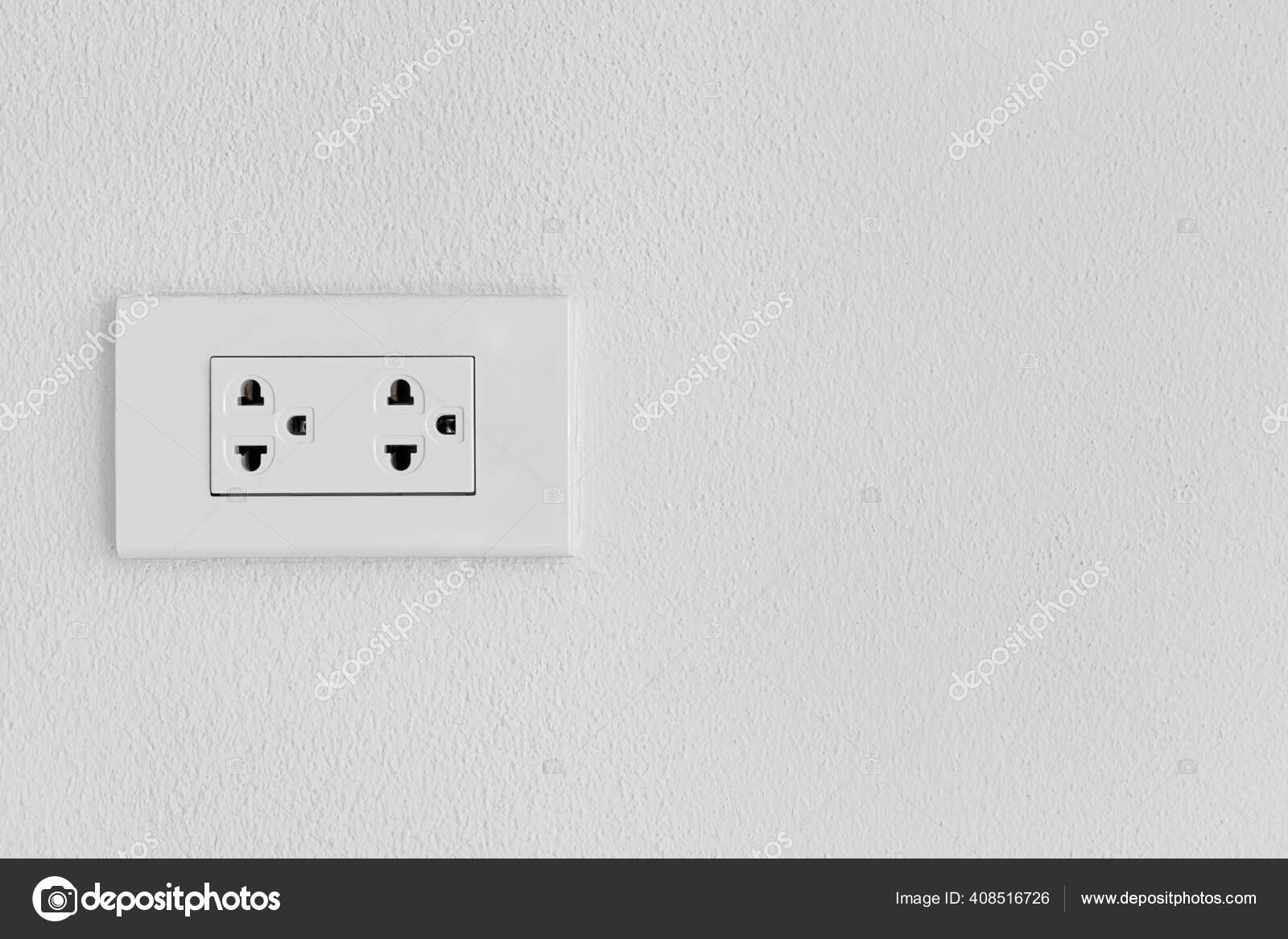 Electrical Outlet Wall Loft Style Stock Photo by ©teerapongdepos 408516726