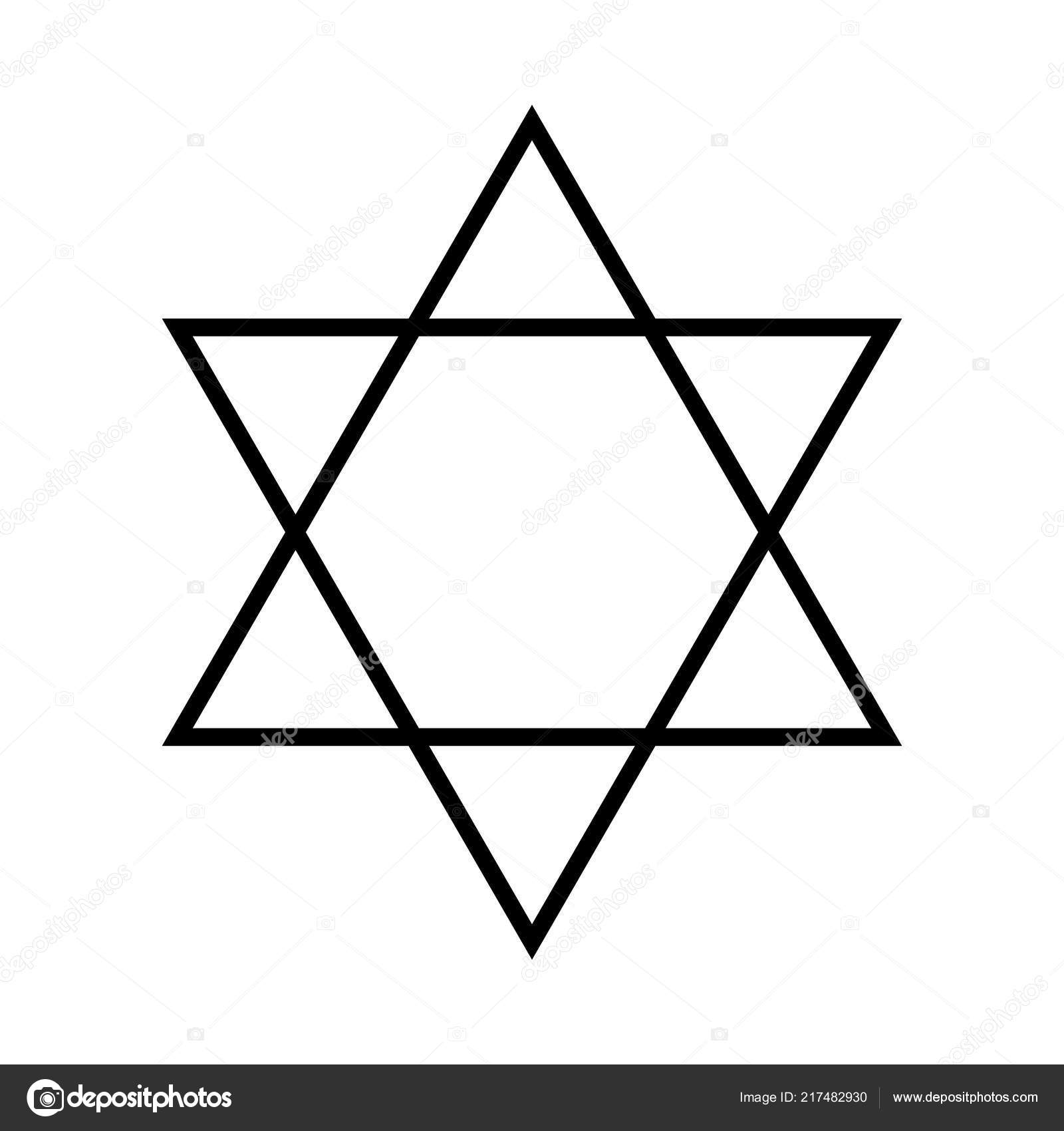 Star of David. Hexagram sign. Symbol of Jewish identity and Judaism ...