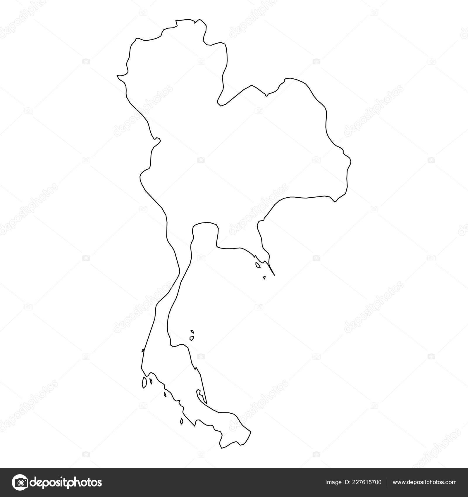 Thailand Map Simple