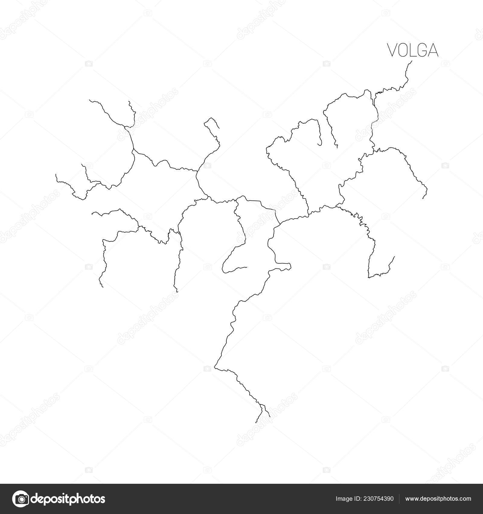 Mapa Do Rio Volga