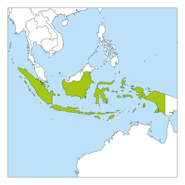 ASEAN Economic Community, AEC, map. Grey map with green highlighted ...
