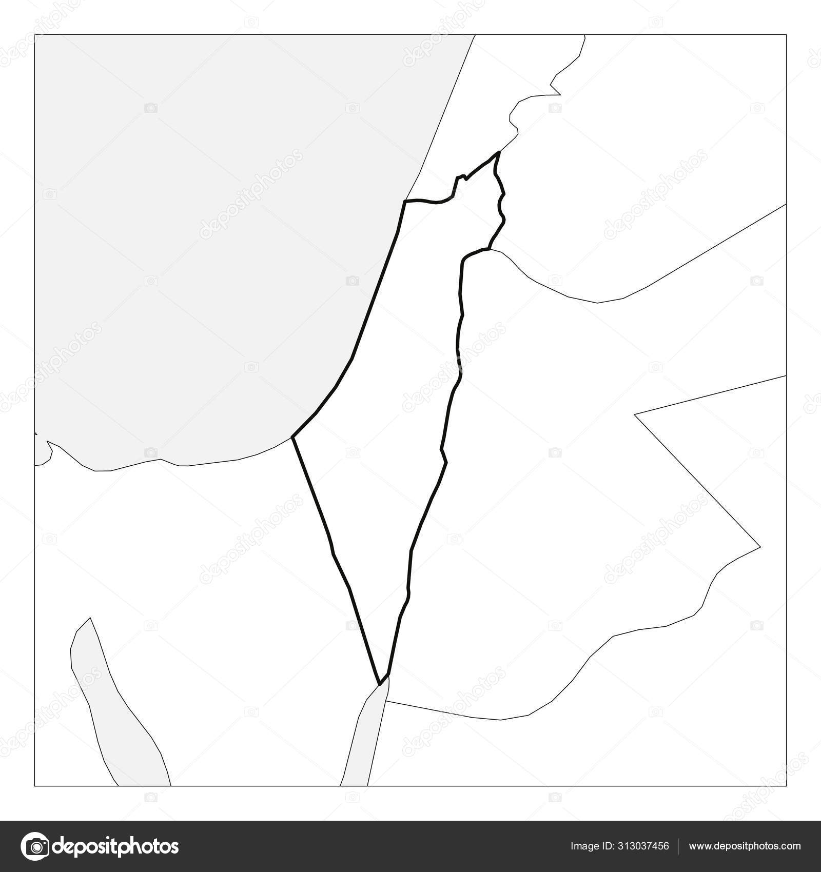 Outline Map Of Israel