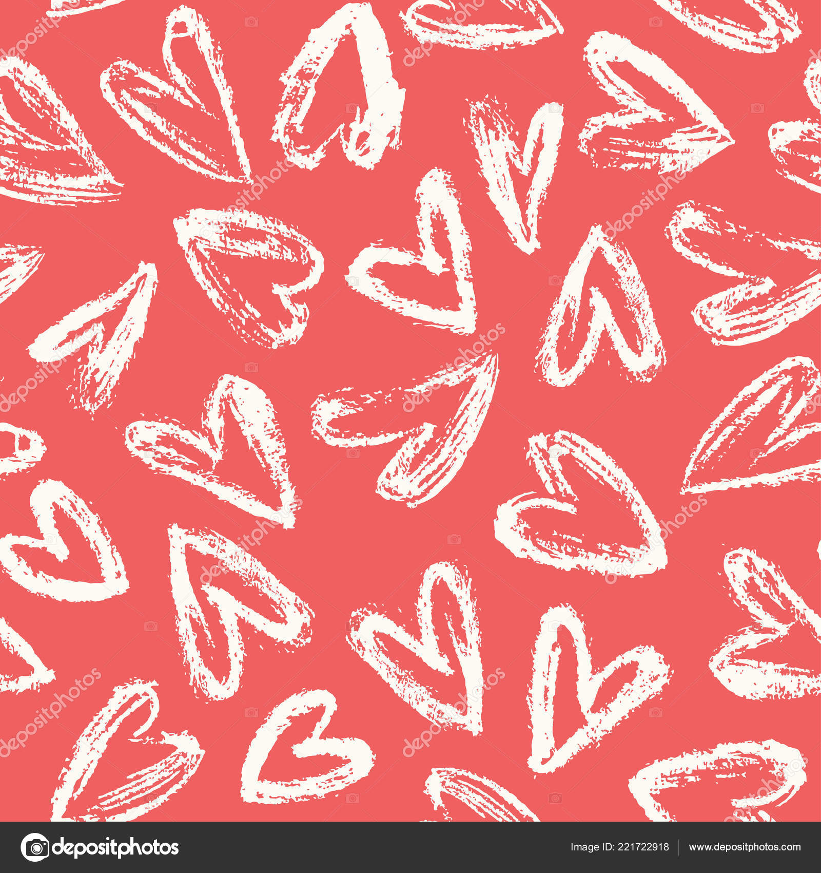 Hand drawn heart background Stock Vector Image by ©JalloM #221722918