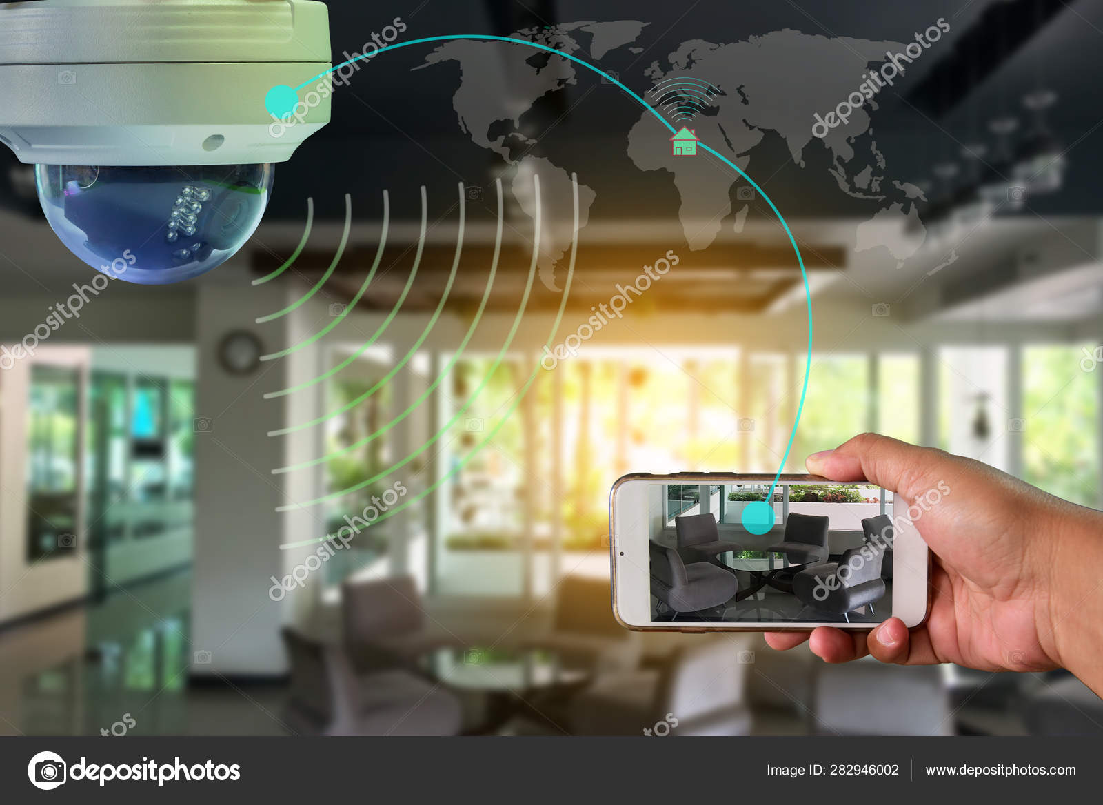 Technician Installation Wireless Cctv Infrared Camera Technology ...