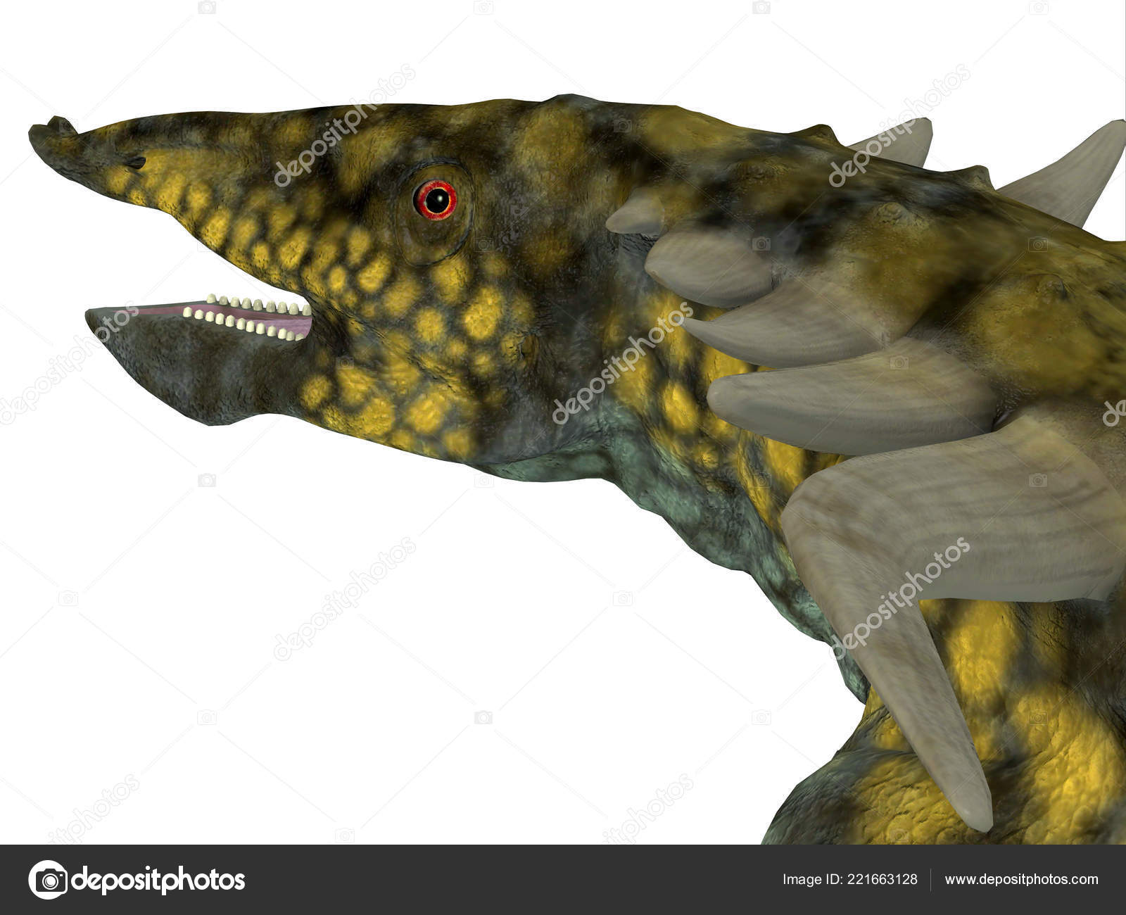 Desmatosuchus Armored Herbivorous Dinosaur Lived Texas Arizona Triassic ...