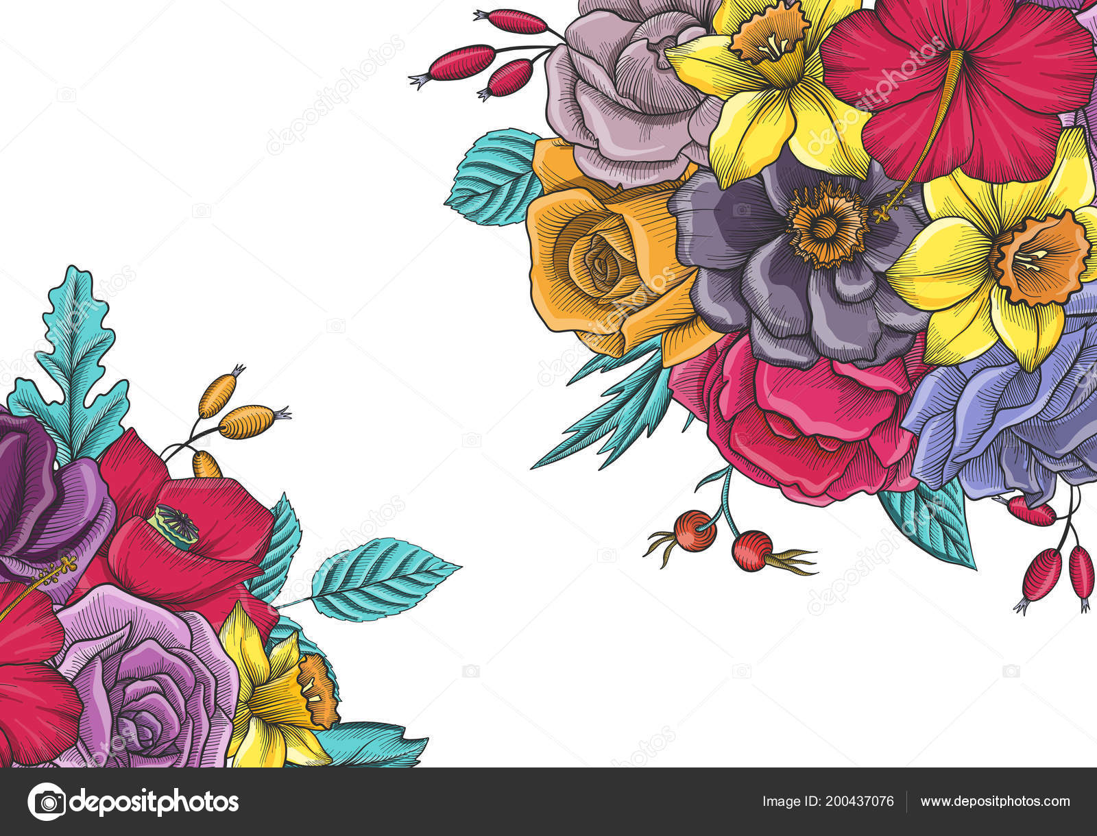 Vintage vector floral composition Stock Vector Image by ©cat_arch_angel ...