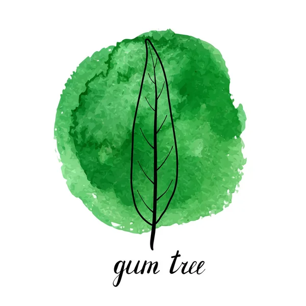 Gum tree silhouette Stock Vectors, Royalty Free Gum tree silhouette ...