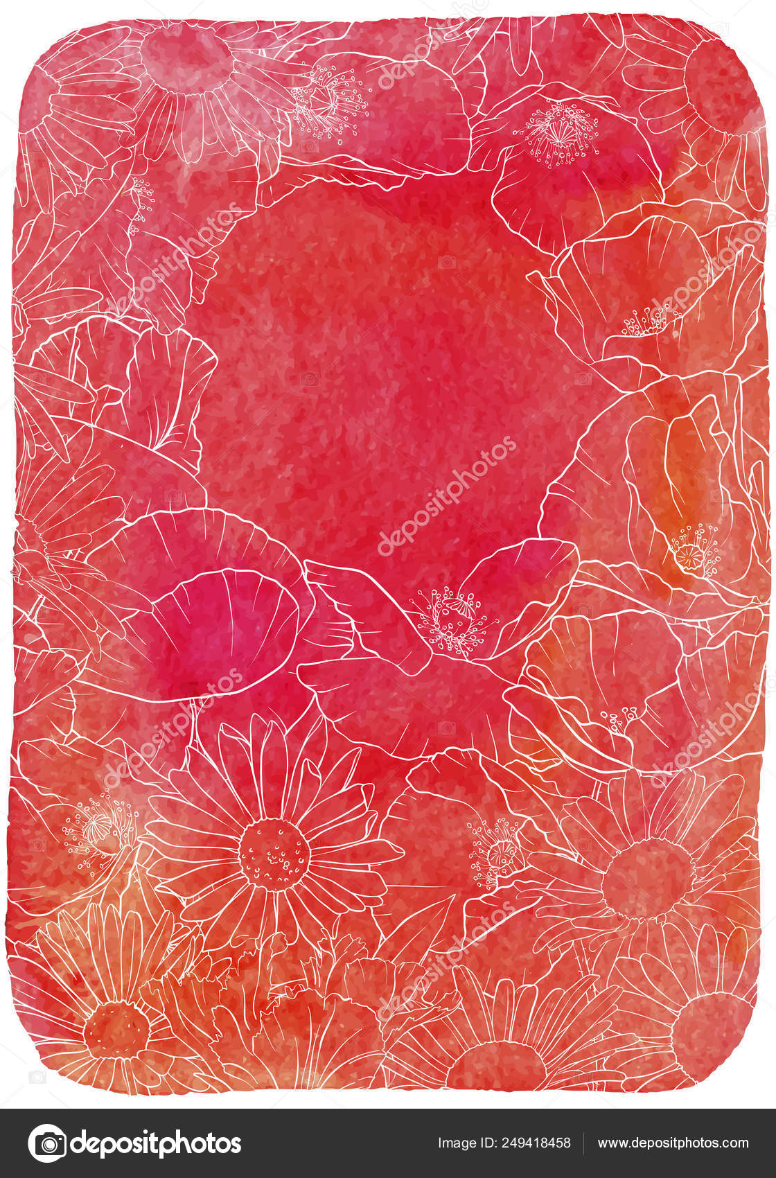 Vector drawing background with flowers Stock Vector by ©cat_arch_angel ...