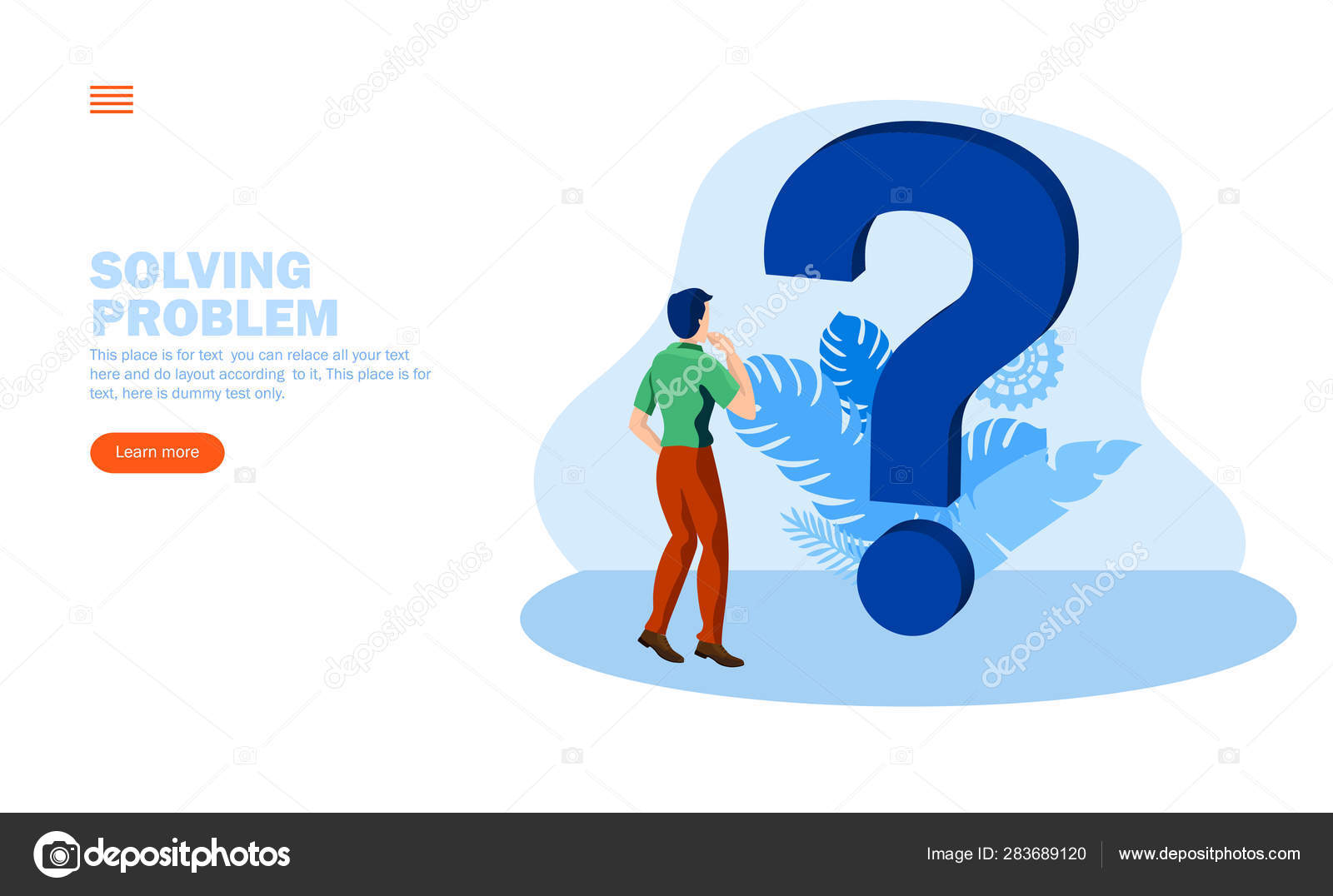 Person looking at question mark Stock Vector Image by ©movinglines ...