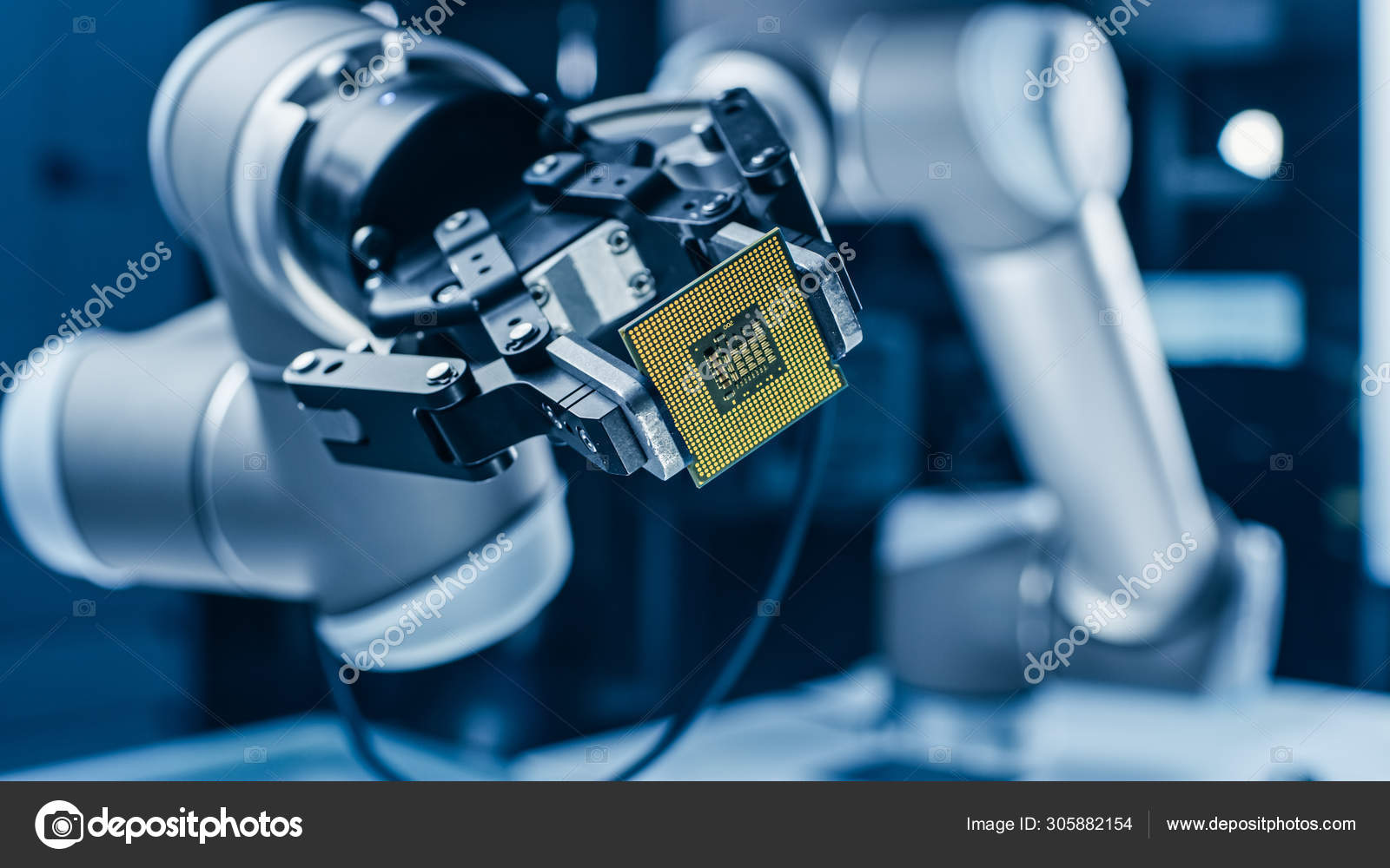 Modern High Tech Authentic Robot Arm Holding Contemporary Super ...