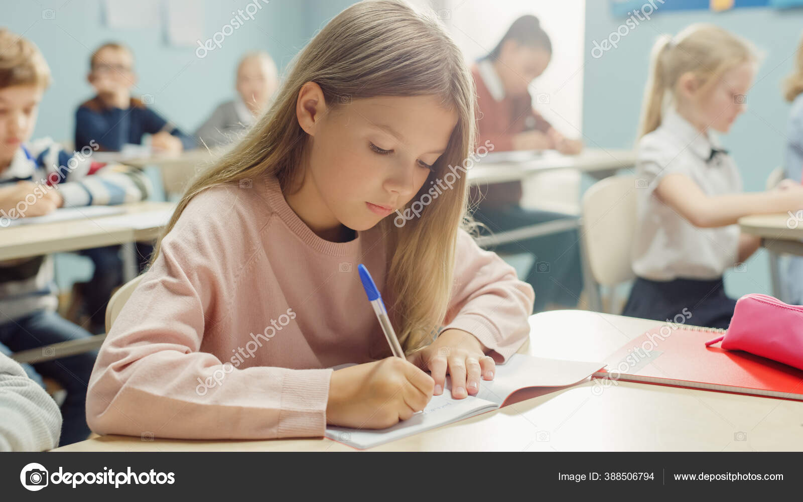 Kids Taking A Test