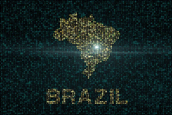 Digital backgrounds with the country of Brazil map - Stock Image ...