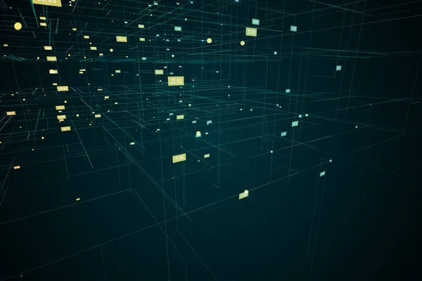 Digital grid with numbers - Stock Image - Everypixel