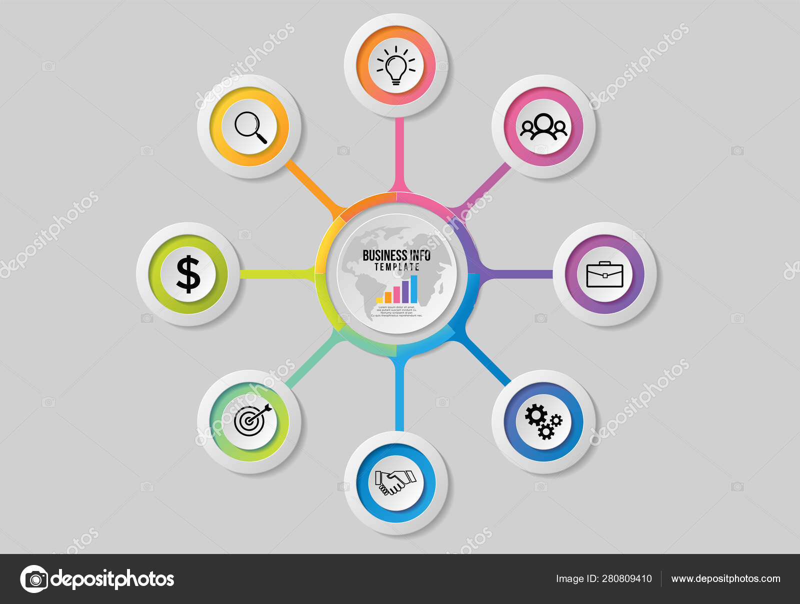 Vector Infographics Elements Template Design Business Data ...