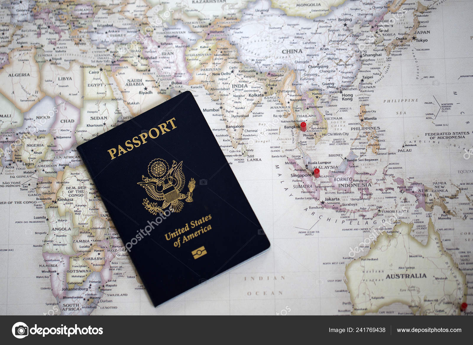 Passport World Map Stock Photo by ©yobab 241769438