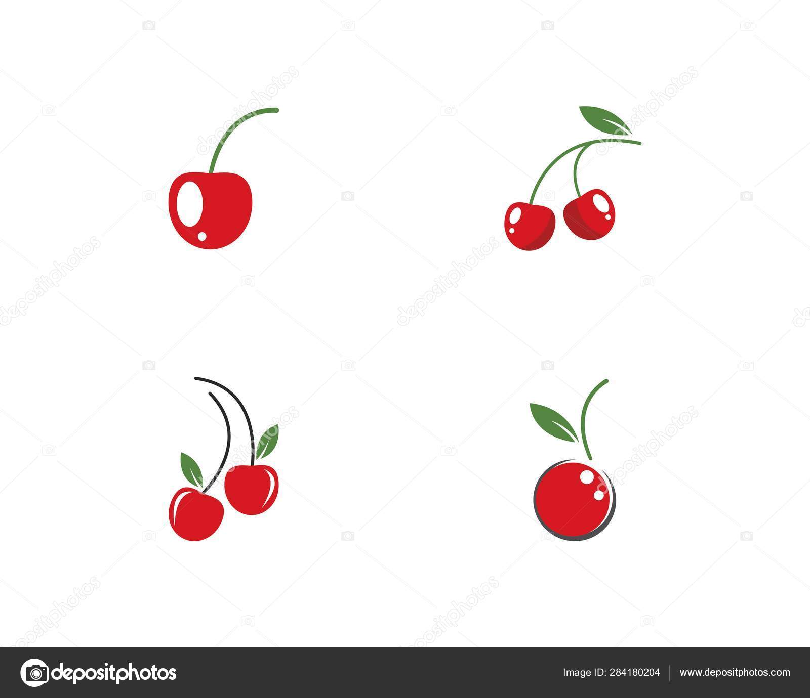Cherry logo vector Stock Vector Image by ©ahmadwahyu27@gmail.com #284180204