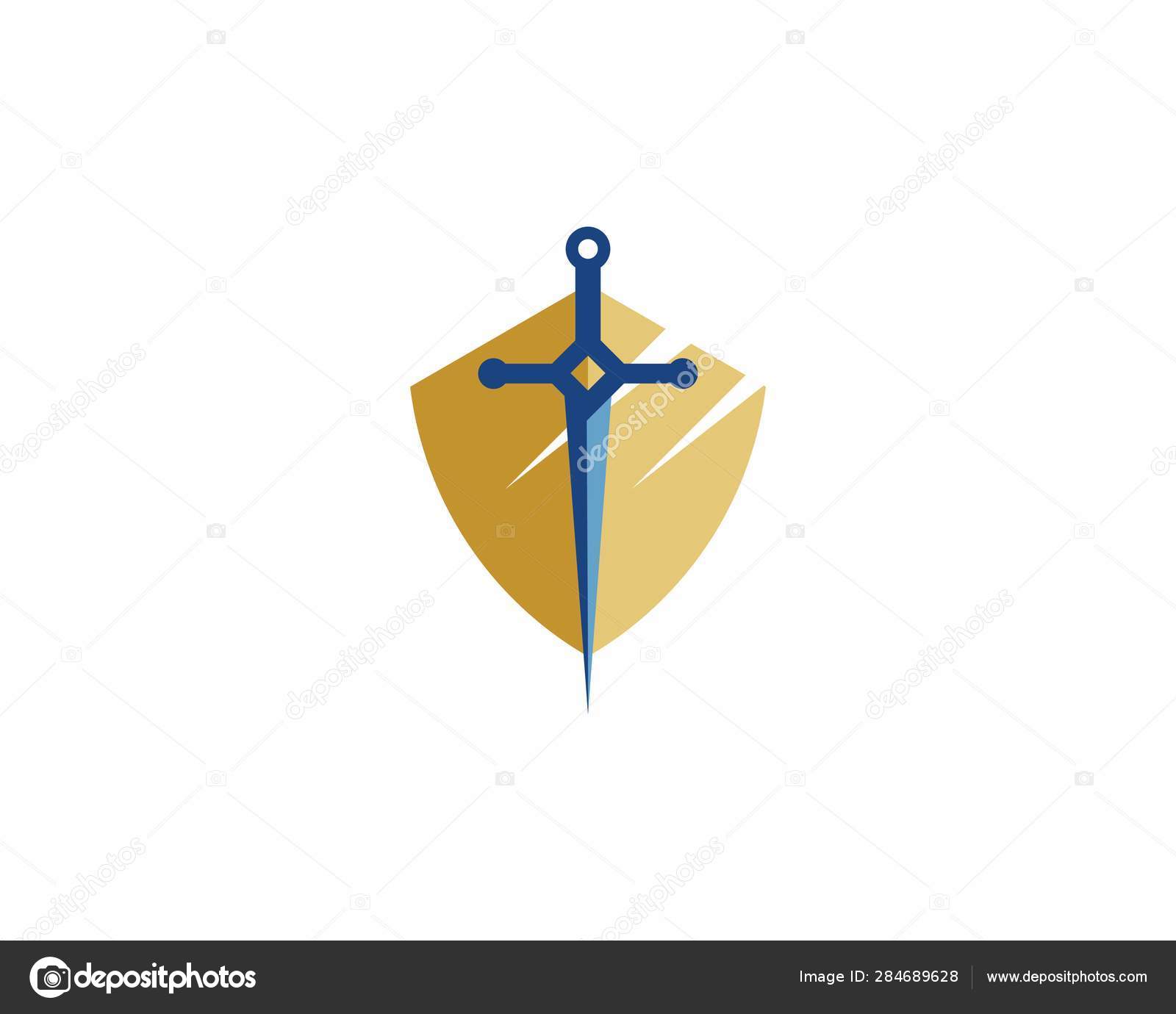 Logo de espada Vector de stock #284689628 de ©ahmadwahyu27@gmail.com
