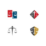 Justice law Logo Template Stock Vector Image by ©elaelo #312147796