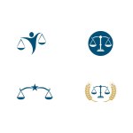 Justice law Logo Template Stock Vector Image by ©elaelo #312147796