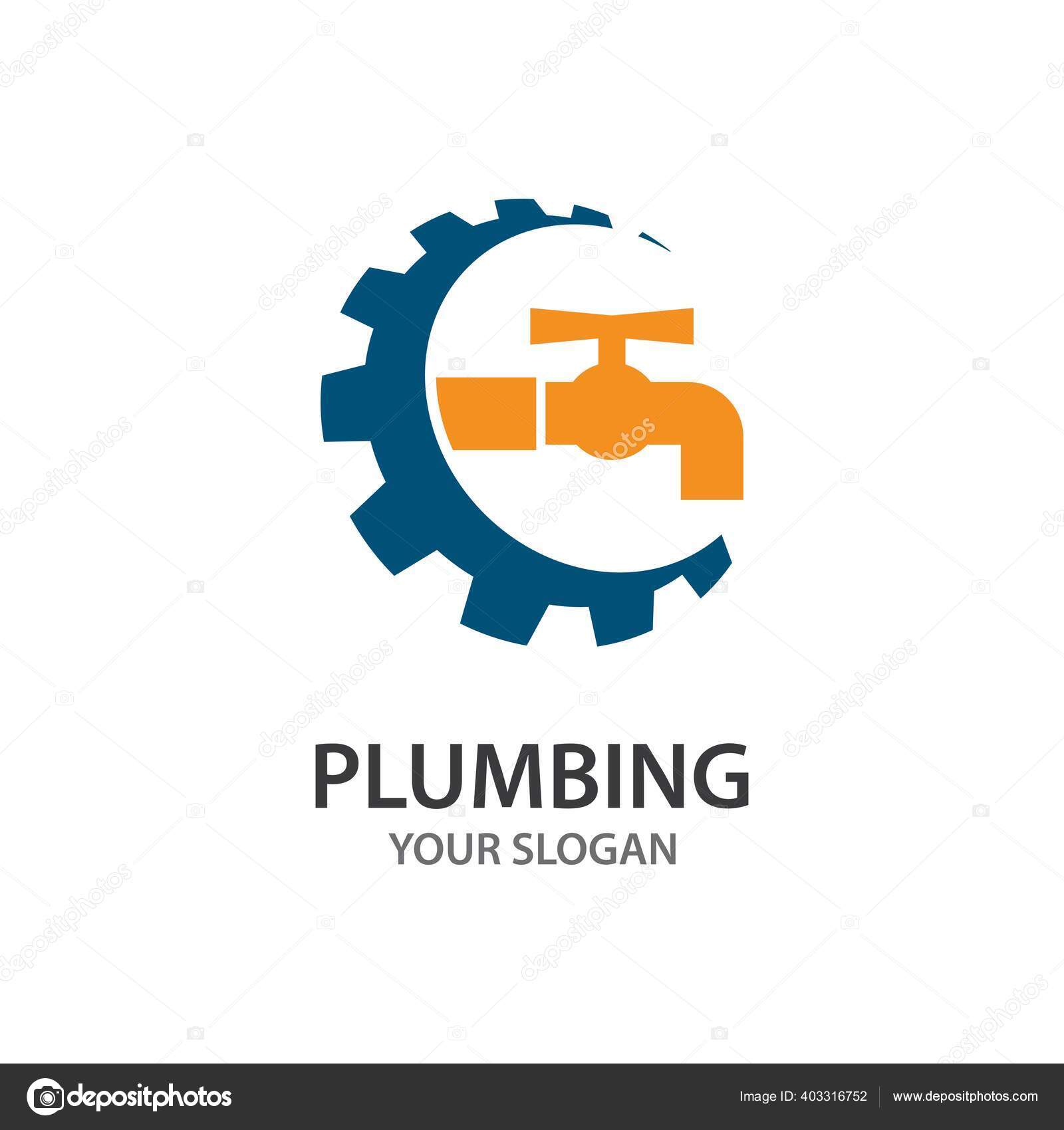 Plumbing Symbol Vector Design Business Template Stock Vector by ...