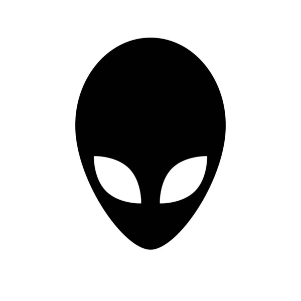 Extraterrestrial Alien Face Head Symbol Flat Icon Apps Websites Vector ...