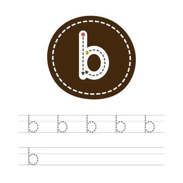 Letter B Tracing Clipart