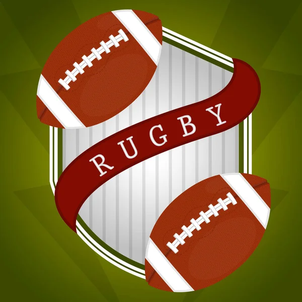 Rugby team ball emblem Vector Art Stock Images | Depositphotos