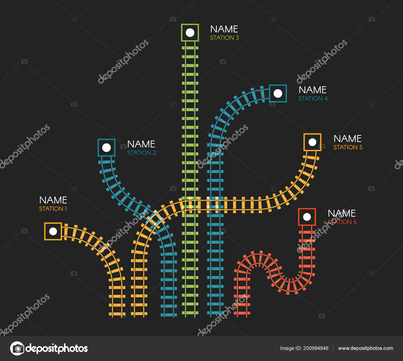 Railroad tracks, railway simple icon, rail track direction, train ...