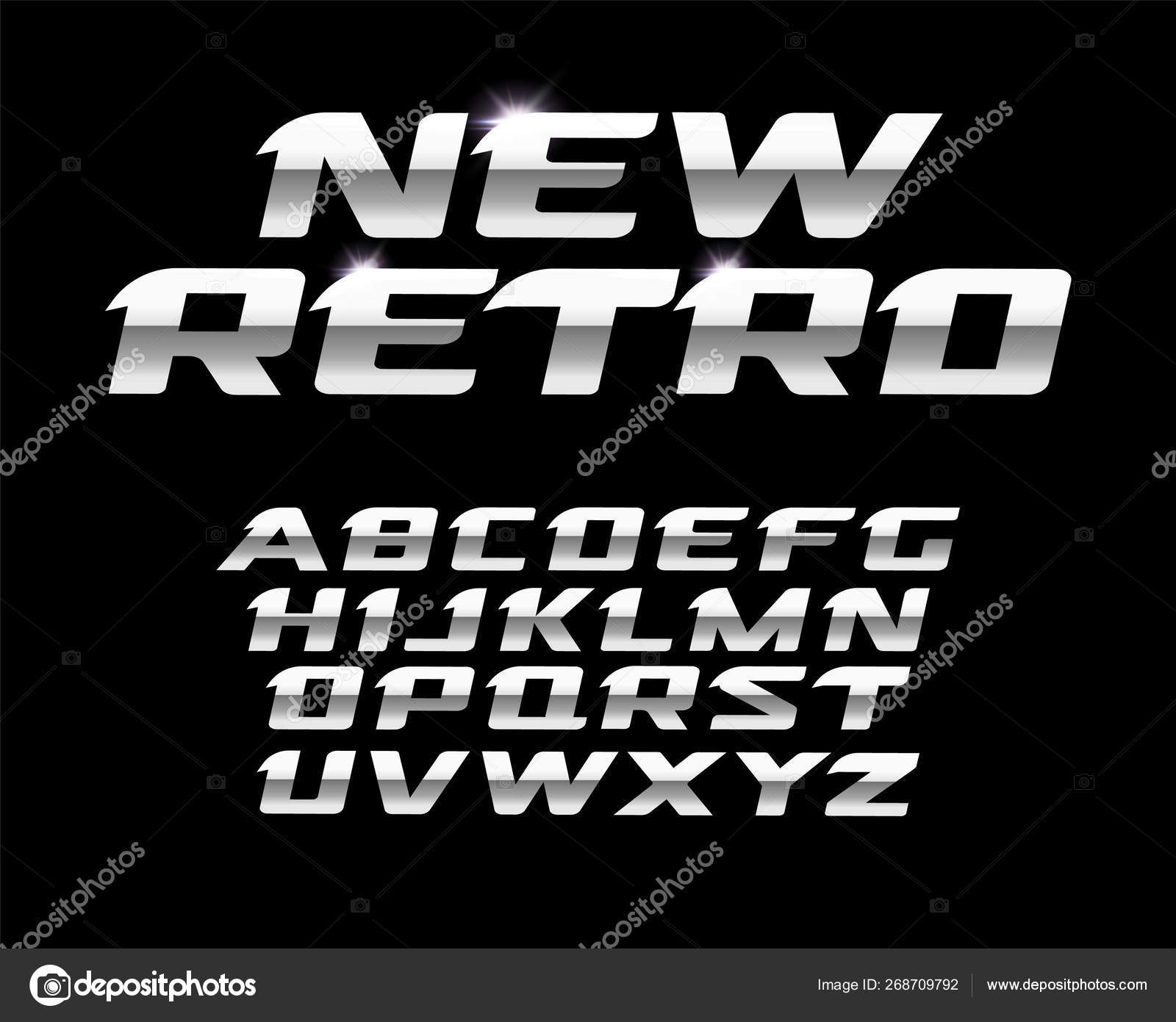 Retro Alphabet Fonts