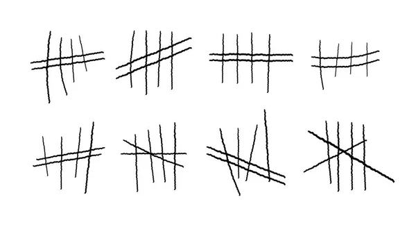 Prison symbols, Jail tally marks. Hand drawn Lines or sticks, strokes ...