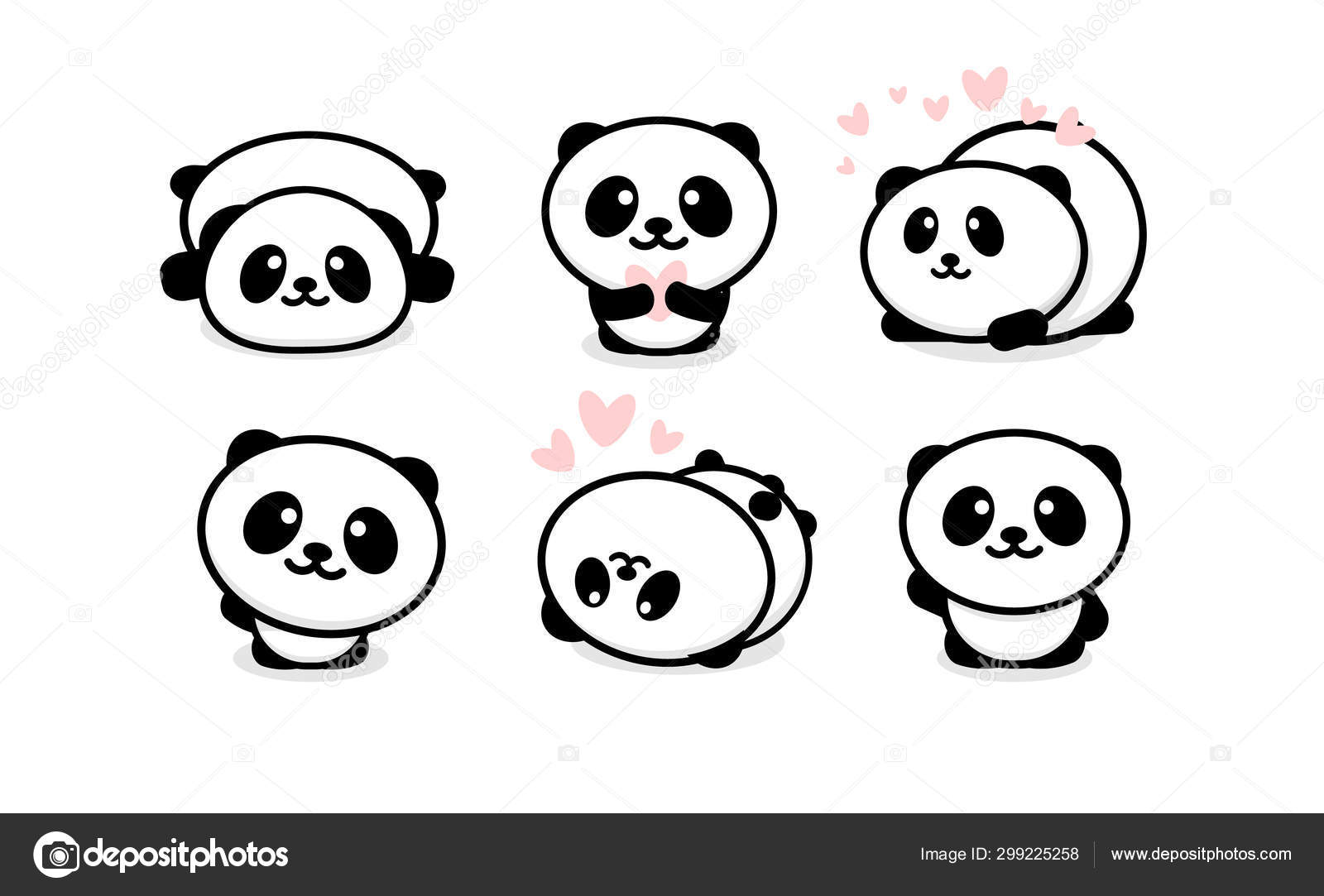 Panda Svart Og Hvit Tegning Panda Ansikt Fargelegge | Tegninger