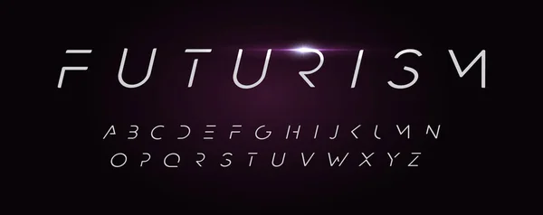 Modern Futured alphabet. Cutting-Edge sci-fi, space, futuristic font ...