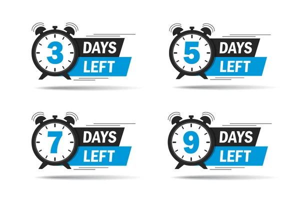 Days Left Count Timer Icon Vector Emblem Days Left Flat Stock Vector Image by ©Rimm-Art #300390932