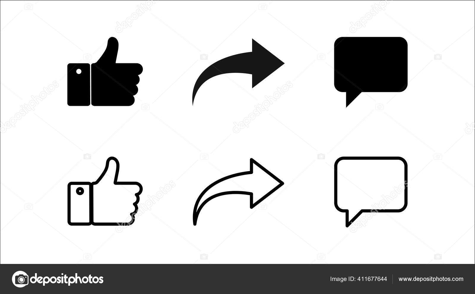 Vector De Símbolo De Me Gusta De Facebook