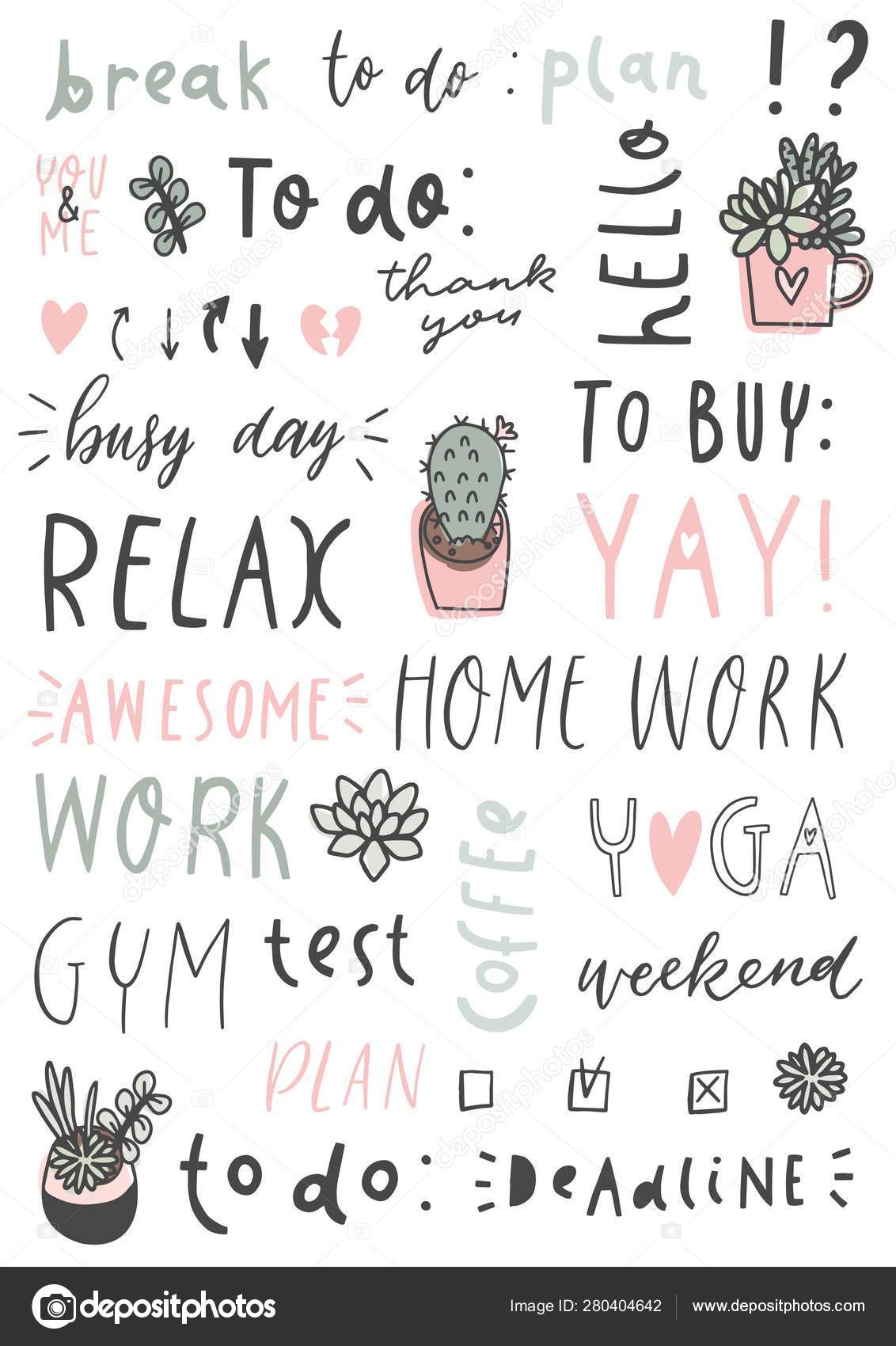 Signs Symbols Organized Your Planner Template Stickers Scrapbooking ...