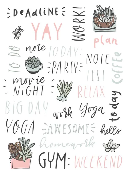 Signs Symbols Organized Your Planner Template Stickers Scrapbooking ...