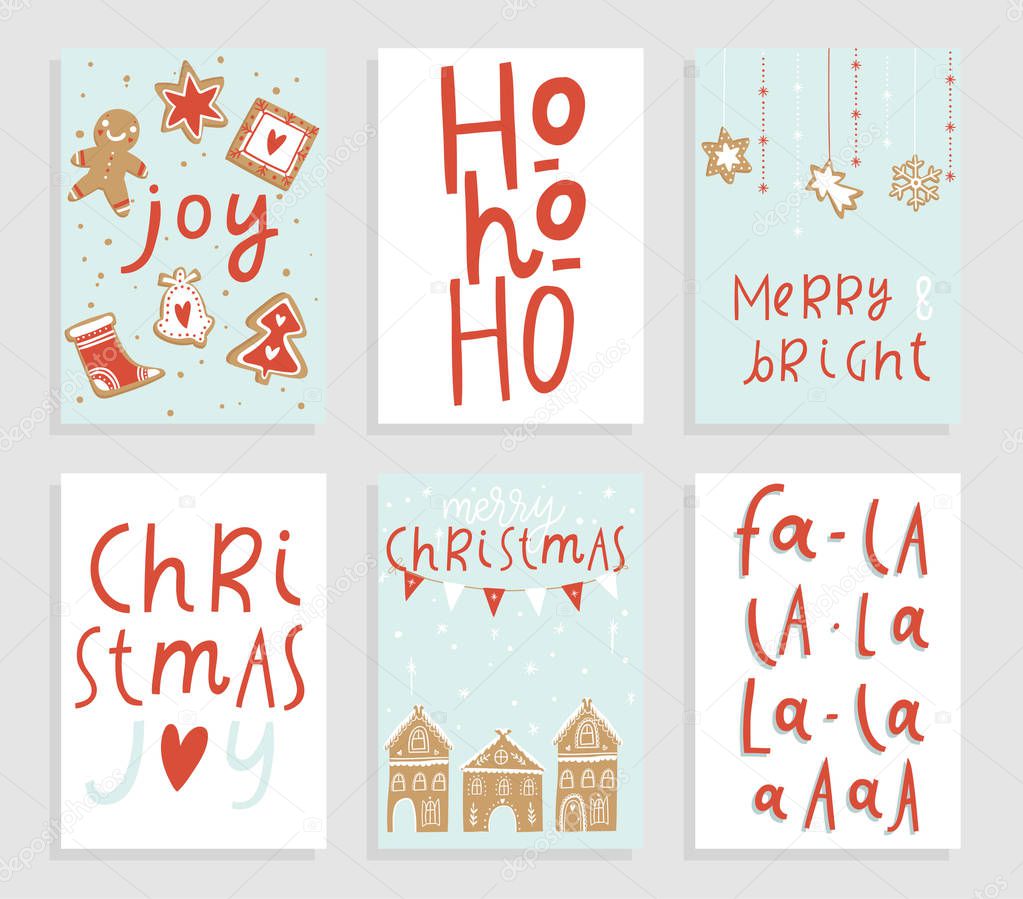 Colección de 6 lindas Feliz Navidad y Feliz Año Nuevo listas para usar ...