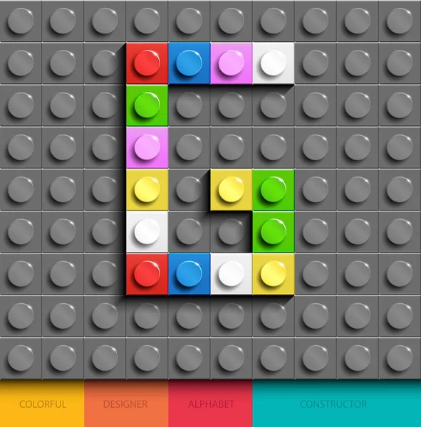 Colorful Letter Building Lego Bricks Gray Lego Background Lego Letter ...