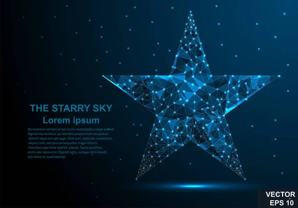 Estrella poligonal imágenes de stock de arte vectorial | Depositphotos